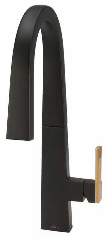 Nio Kitchen Faucet with Pulldown Spray - Matte Black S75005BL Moen ...
